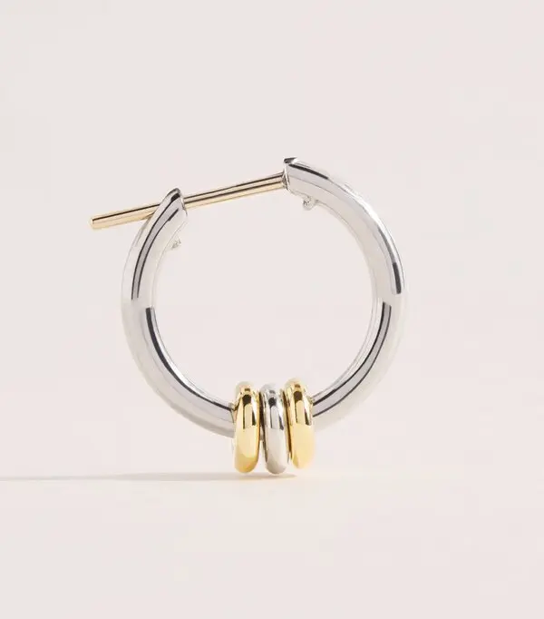 SPINELLI KILCOLLIN Sterling And Yellow Gold Ara Core Hoop Earrings