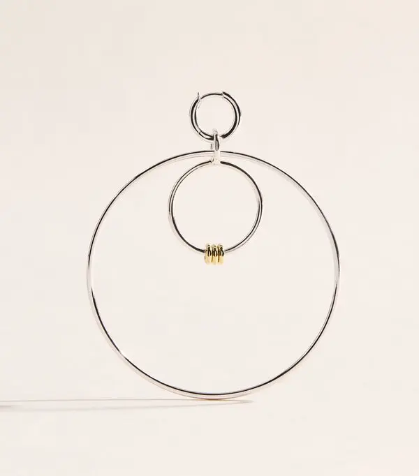 SPINELLI KILCOLLIN Sterling And Yellow Gold Echo Hoop Earrings