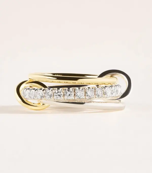 SPINELLI KILCOLLIN Sterling Yellow Gold, And Diamond Cassia Ring - Silver