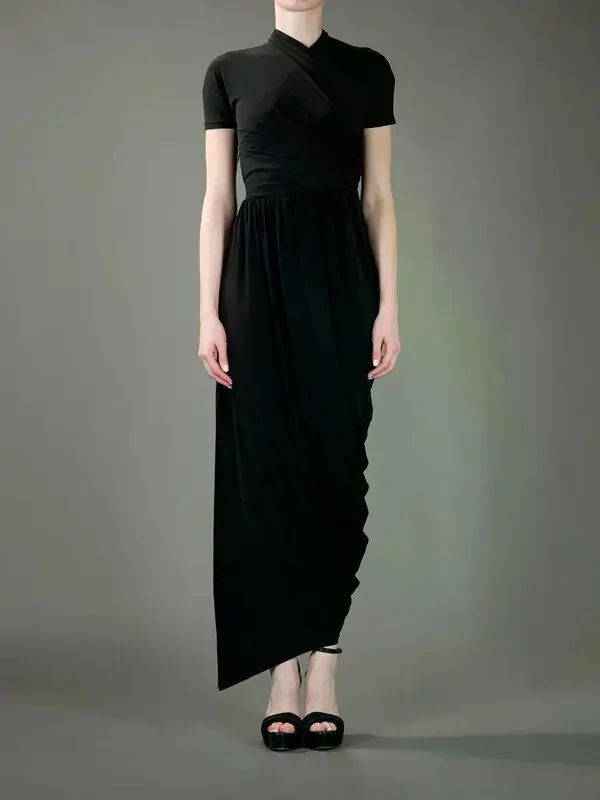 Carven Halterneck Front Wrap Dress
