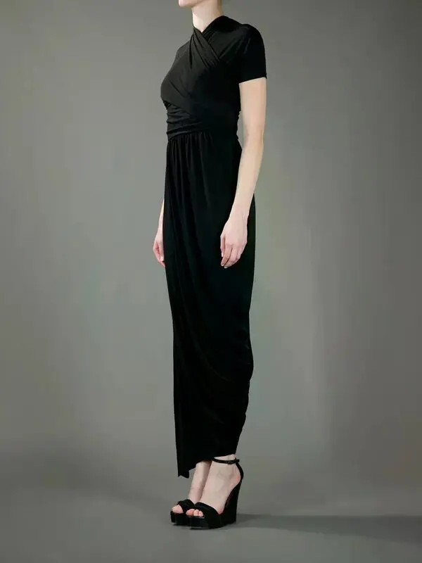 Carven Halterneck Front Wrap Dress