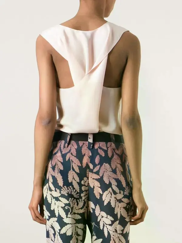 LANVIN Draped Sleeveless Top