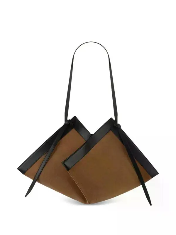Yuzefi Large Wonton Tote Bag - Brown