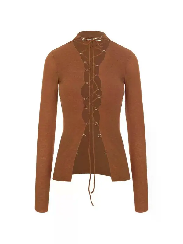 MANURI Jamie Lace-up Top