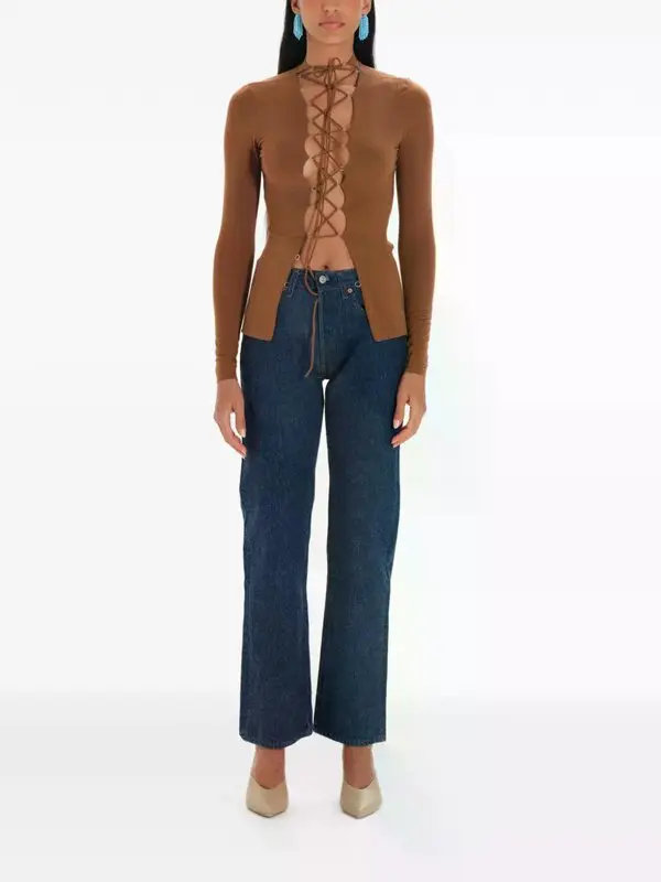 MANURI Jamie Lace-up Top