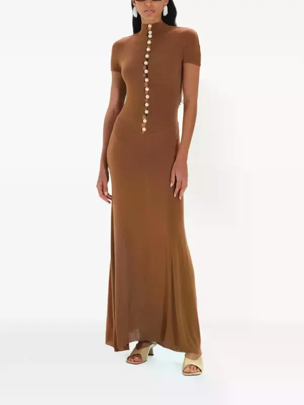 MANURI Embellished Cut-out Maxi Dress