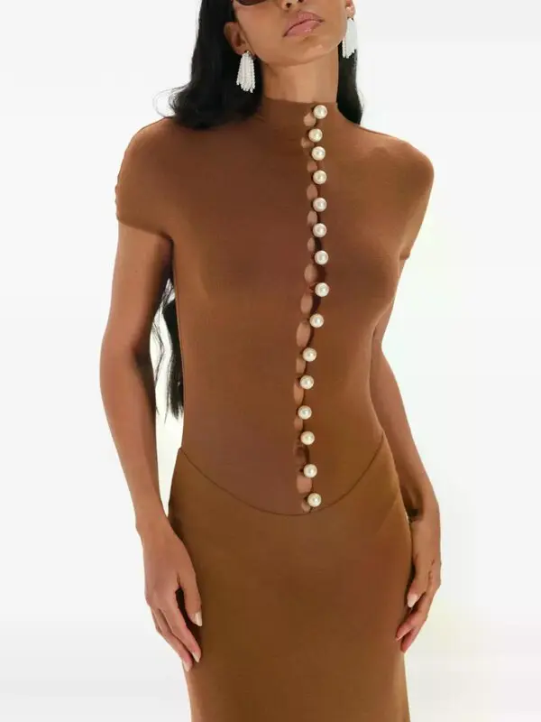 MANURI Embellished Cut-out Maxi Dress