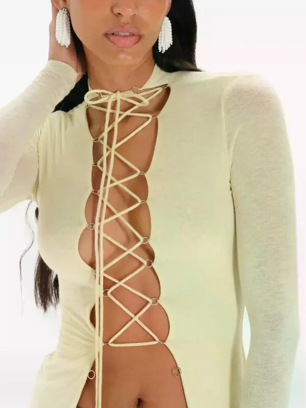 MANURI Jamie Lace-up Top