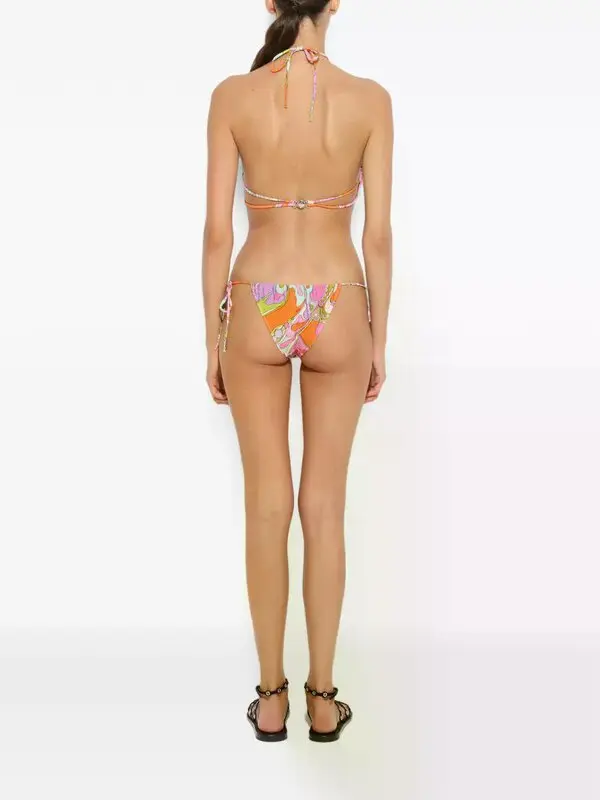 Emilio Pucci Orchidee Print Bikini Top