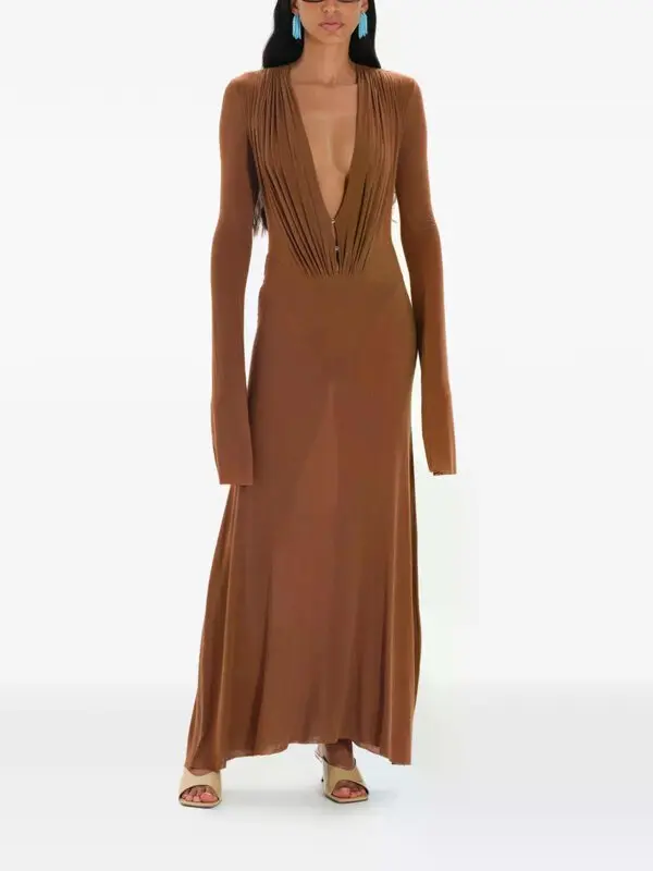 MANURI Suki Ruched Maxi Dress