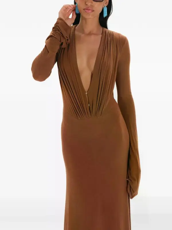 MANURI Suki Ruched Maxi Dress