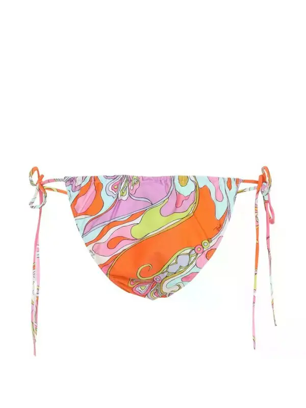 Emilio Pucci Abstract Print Side-tie Bikini Bottoms