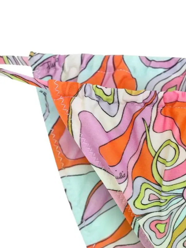 Emilio Pucci Abstract Print Side-tie Bikini Bottoms