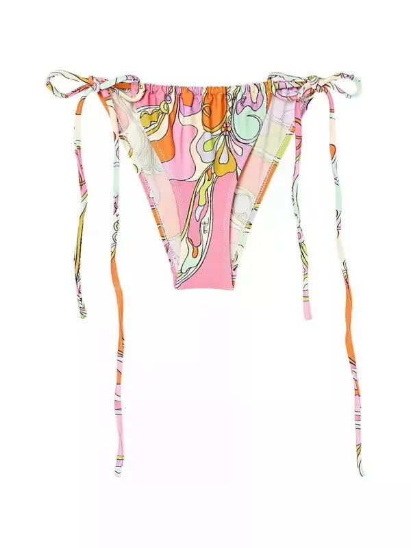 Emilio Pucci Orchidee Print Bikini Bottom - Orange