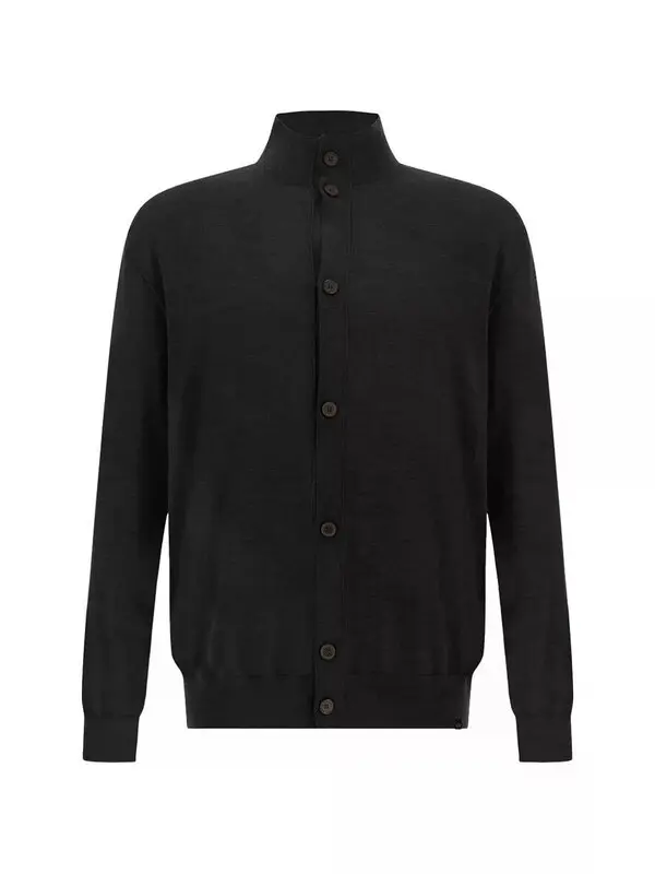 Paul & Shark High-neck Cardigan - Black