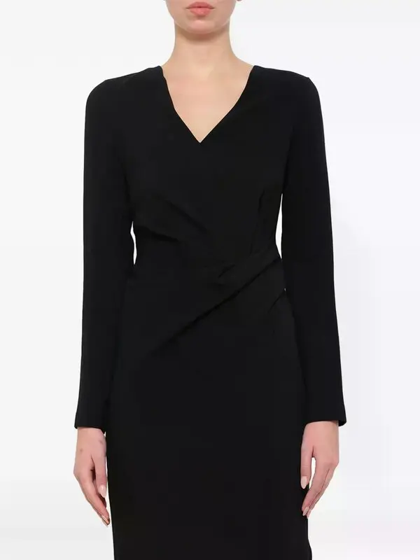 LANVIN Wrap Detail Maxi Dress