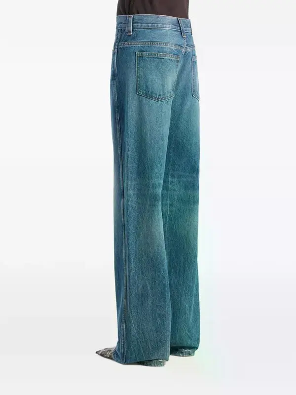 Khaite Straight-leg Jeans With Distressed Detailing