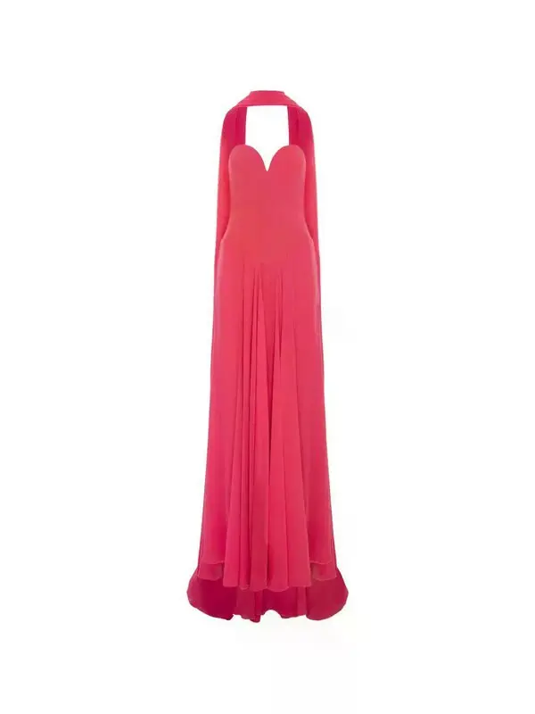 V:PM ATELIER Maddie Sweetheart Neck Maxi Dress - Pink