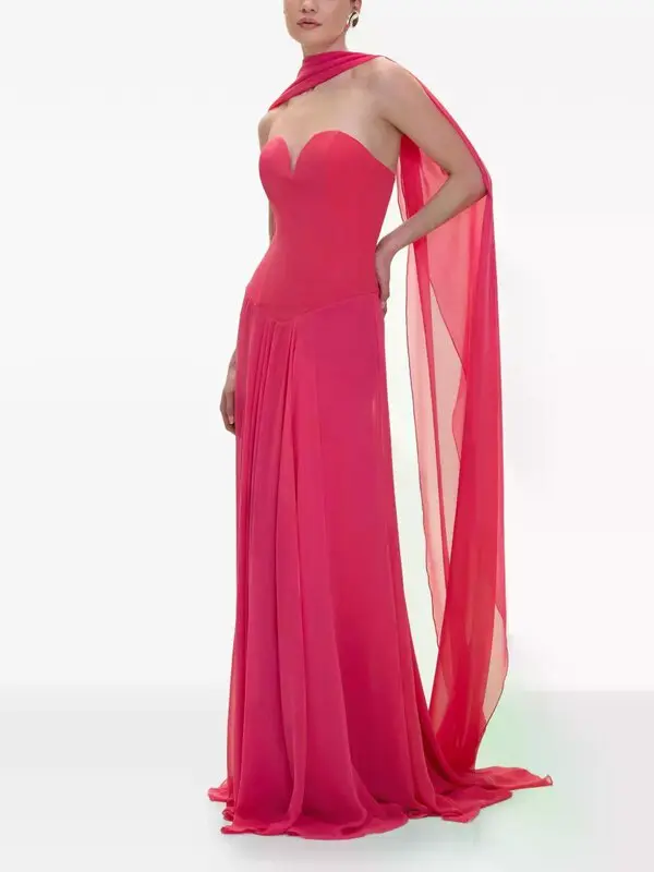 V:PM ATELIER Maddie Sweetheart Neck Maxi Dress