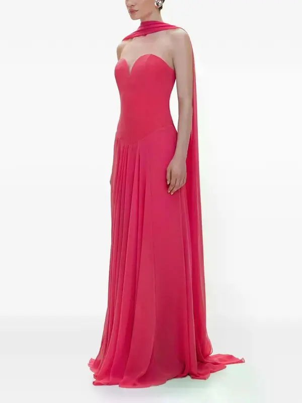 V:PM ATELIER Maddie Sweetheart Neck Maxi Dress