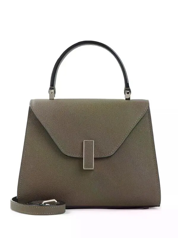 VALEXTRA Mini Iside Leather Satchel Bag - Green