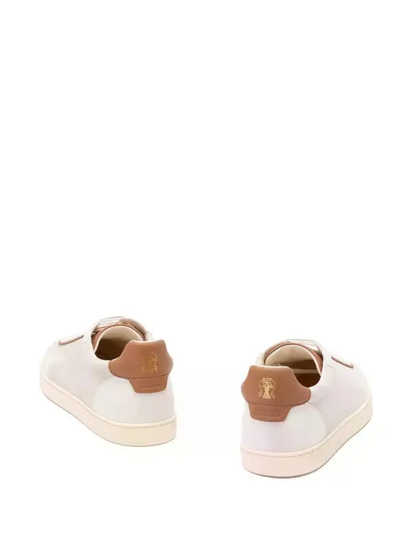 Brunello Cucinelli Leather Panelled Low-top Sneakers