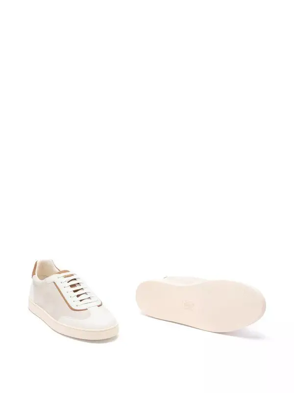 Brunello Cucinelli Leather Panelled Low-top Sneakers