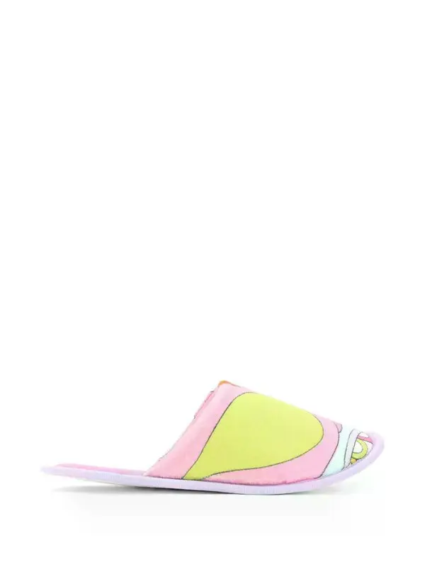 Emilio Pucci Abstract Print Slippers