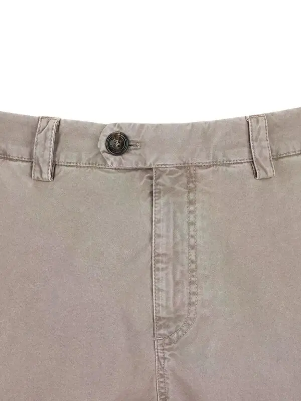 Brunello Cucinelli Granite Cotton Twill Cargo Pants
