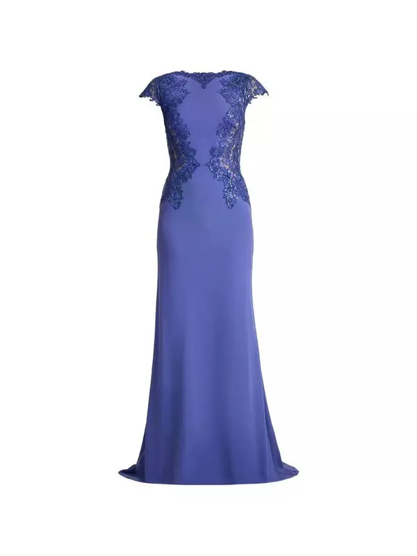 Tadashi Shoji Embroidered Maxi Dress - Purple