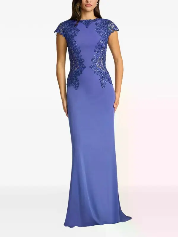 Tadashi Shoji Embroidered Maxi Dress
