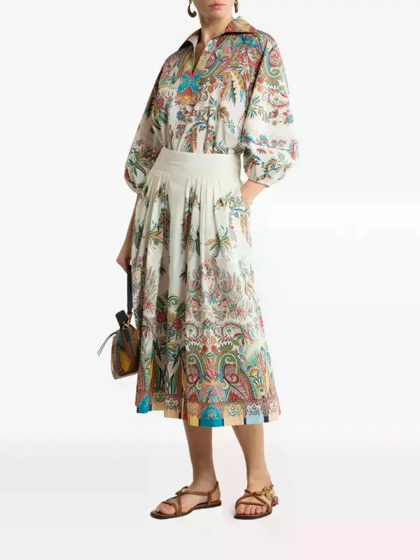 Etro Paisley Print Cotton Blouse