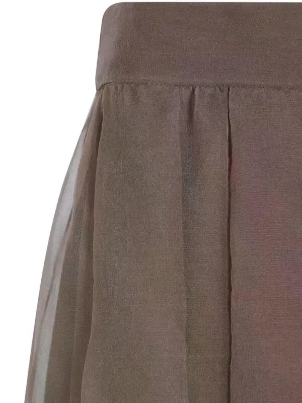 Brunello Cucinelli Silk Chiffon Maxi Skirt