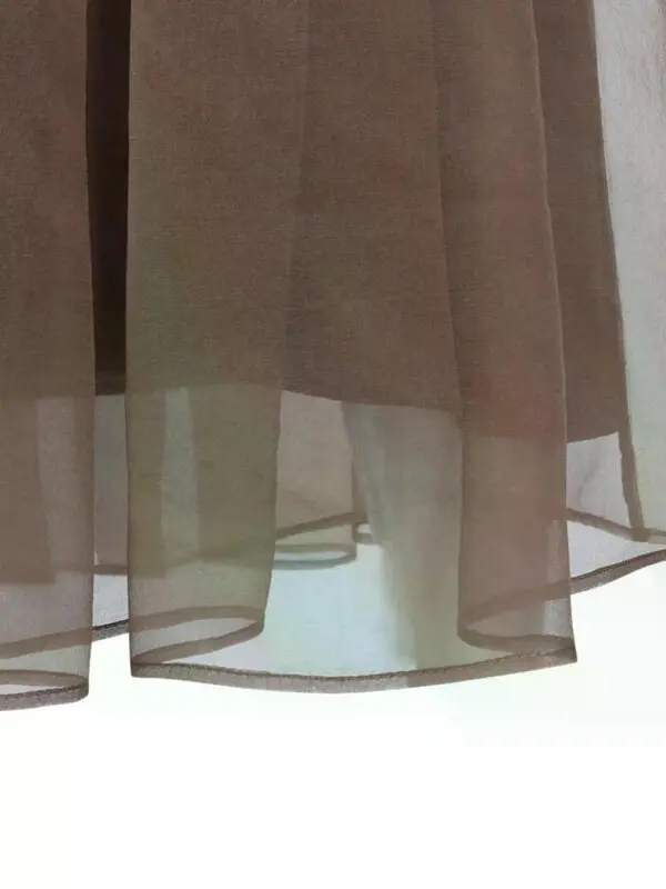 Brunello Cucinelli Silk Chiffon Maxi Skirt