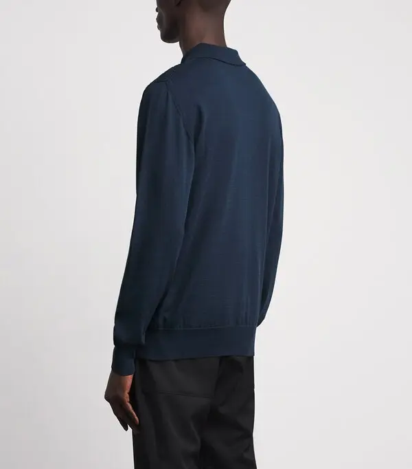 Eton Chevron-jacquard Polo Sweater
