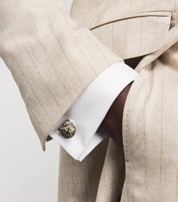 DEAKIN & FRANCIS Sterling Silver Bull & Bear Cufflinks