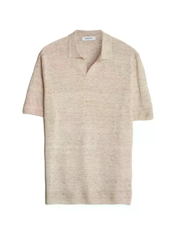 GRAN SASSO Knitted Open-collar Polo Shirt