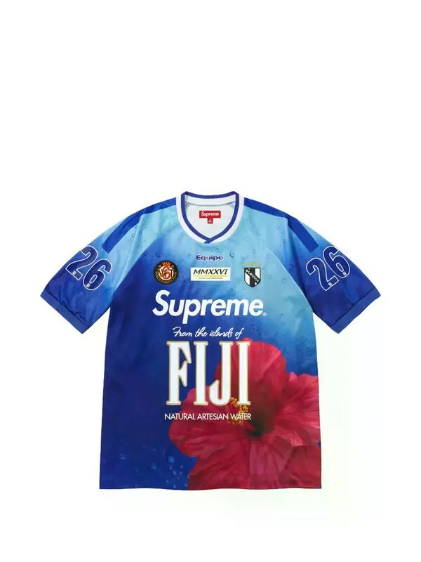 Supreme Graphic-print Fiji T-shirt - Blue
