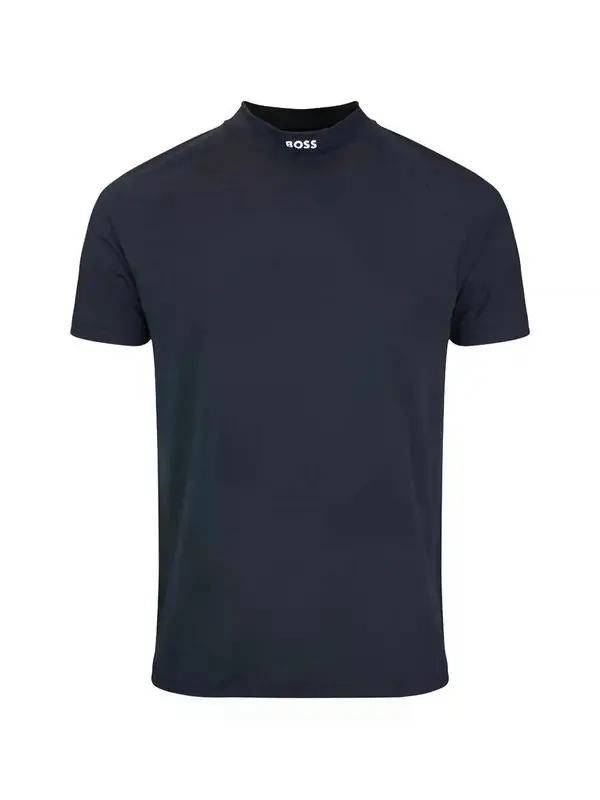 BOSS Logo-print Raglan-sleeve T-shirt - Blue