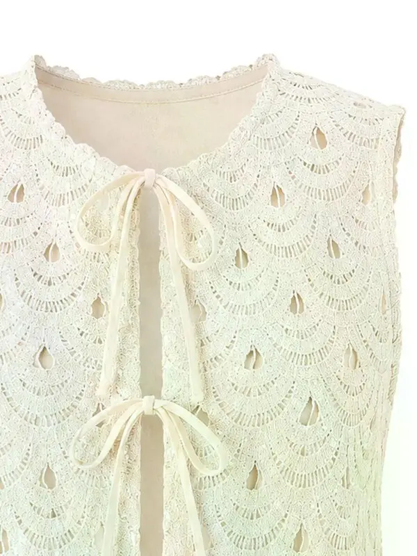 MC2 SAINT BARTH Crochet-knit Vest