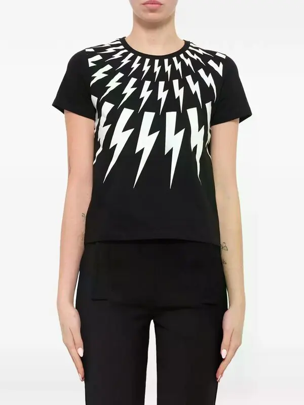 Neil Barrett Lightning Bolt T-shirt - Black