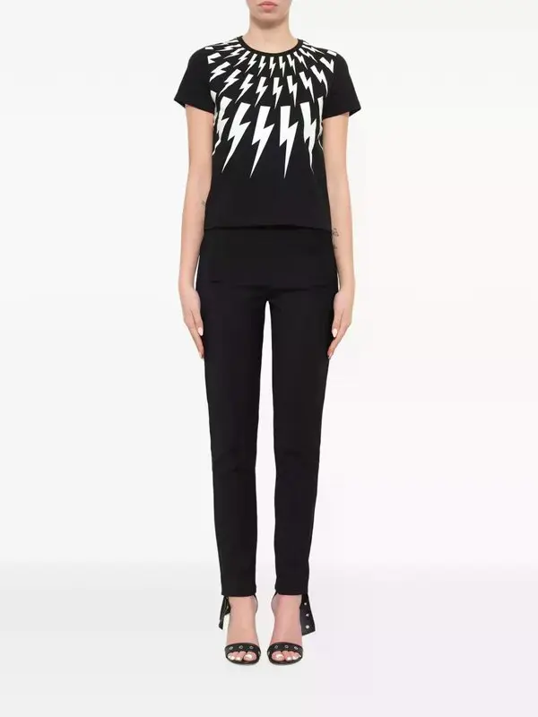 Neil Barrett Lightning Bolt T-shirt - Black