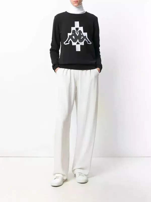 COUNTY OF MILAN Marcelo Burlon X Kappa Embroidered Logo Sweatshirt