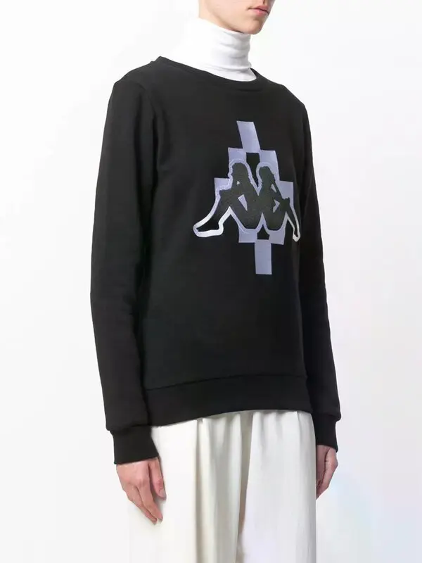 COUNTY OF MILAN Marcelo Burlon X Kappa Embroidered Logo Sweatshirt