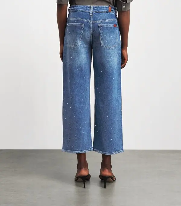 7 For All Mankind Embellished Stovepipe Jeans
