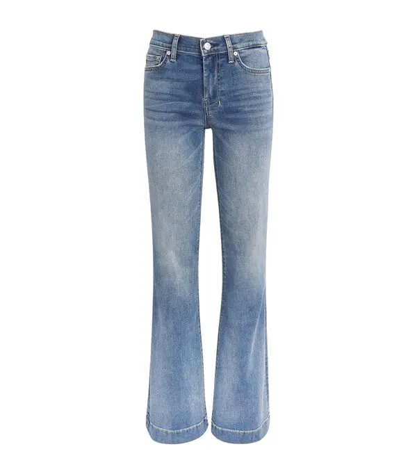 7 For All Mankind Dojo Slim Illusion Flared Jeans - Blue