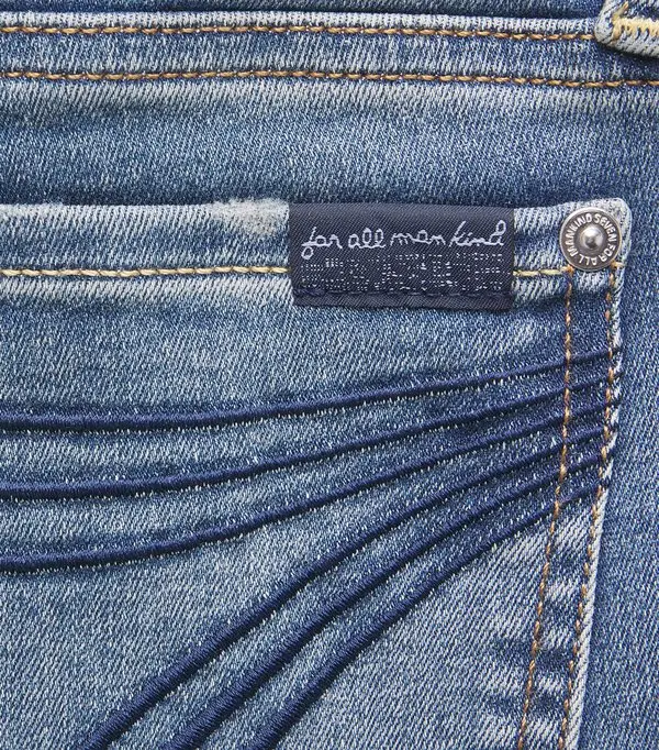 7 For All Mankind Dojo Slim Illusion Flared Jeans - Blue