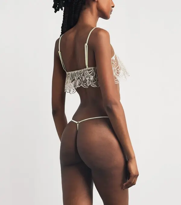Kiki De Montparnasse Lace Calla Lily Bandeau Bra