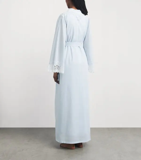 BOCAN Cotton Lace-trim Yasmine Robe