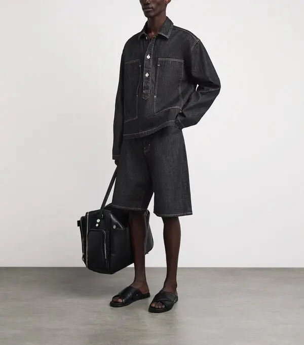 Studio Nicholson Wide-leg Denim Shorts